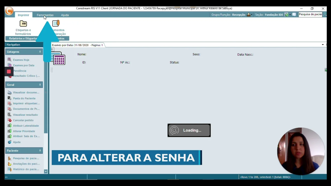 Como realizar o primeiro acesso ao Carestream RIS? on Vimeo