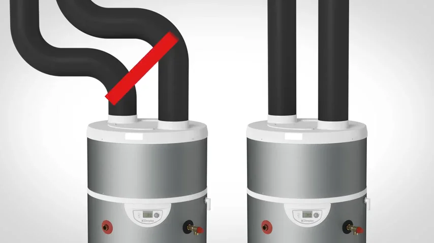 Dimplex Edel hot water heat pump installation on Vimeo