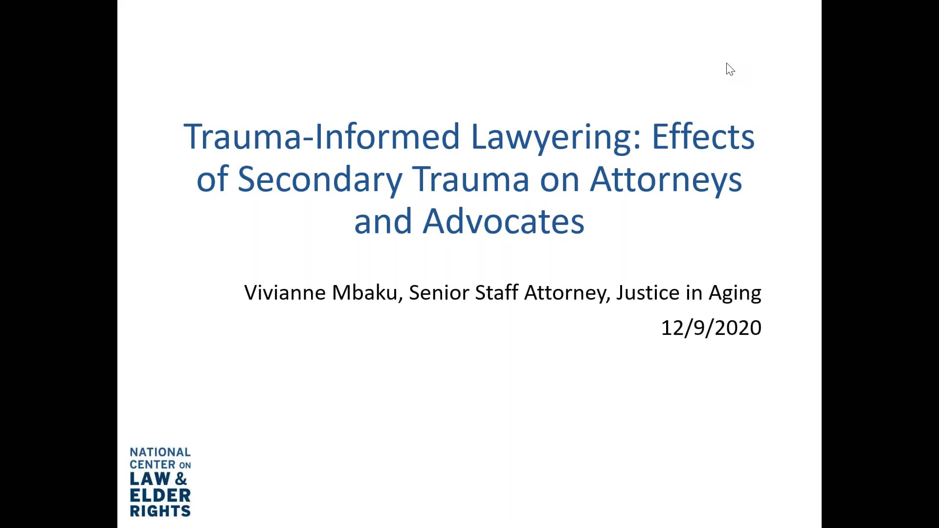 Free Webcast: Trauma Informed Lawyering—Effects of Secondary Trauma on ...