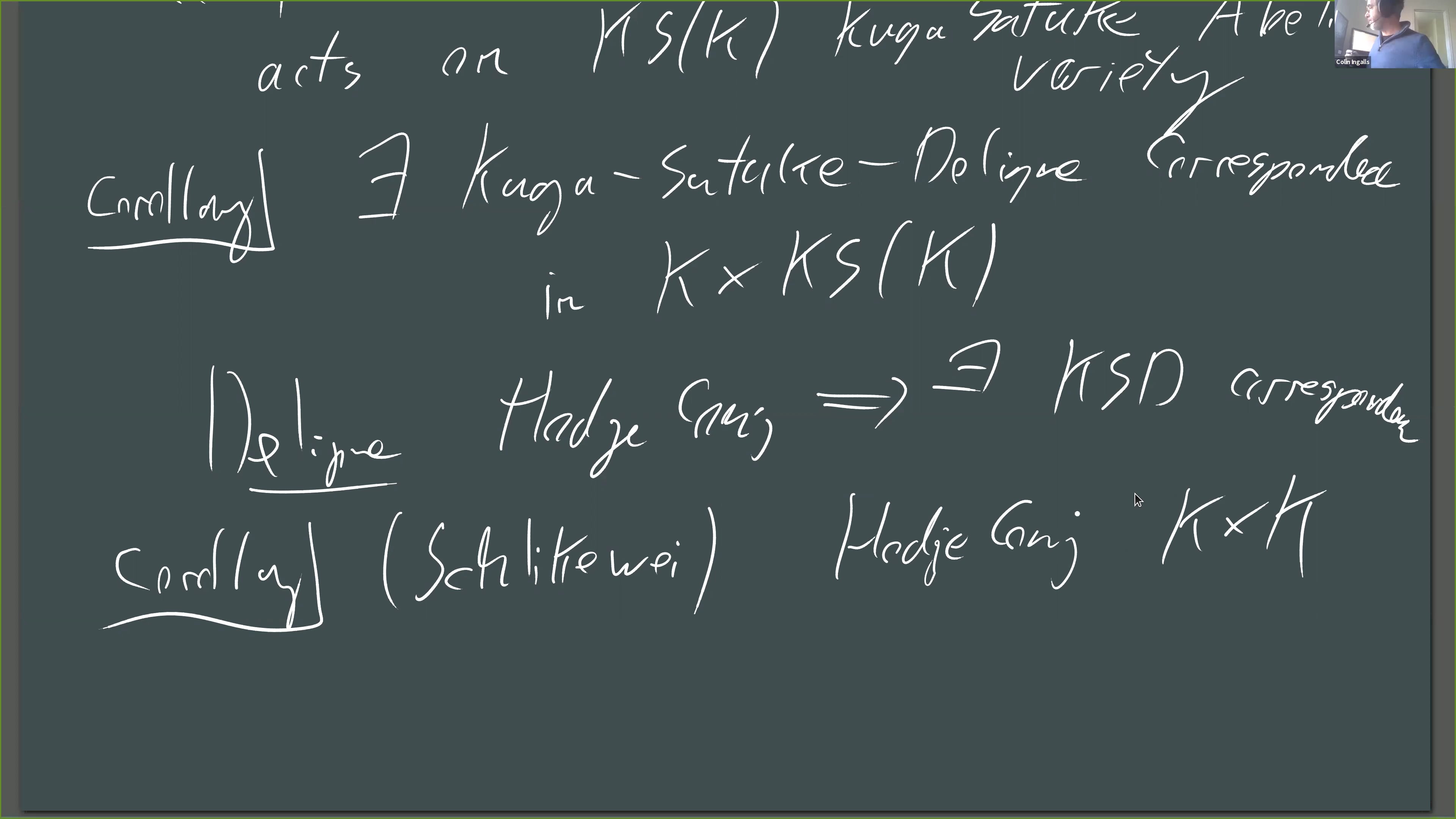 Colin Ingalls, Derived Categories and (Non)commutative Algebraic ...