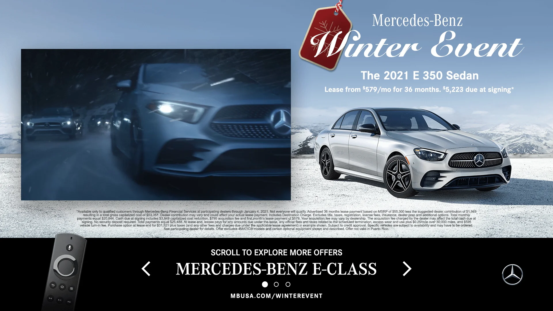 Auto - Mercedes Benz - Winter Event - Walkthrough on Vimeo