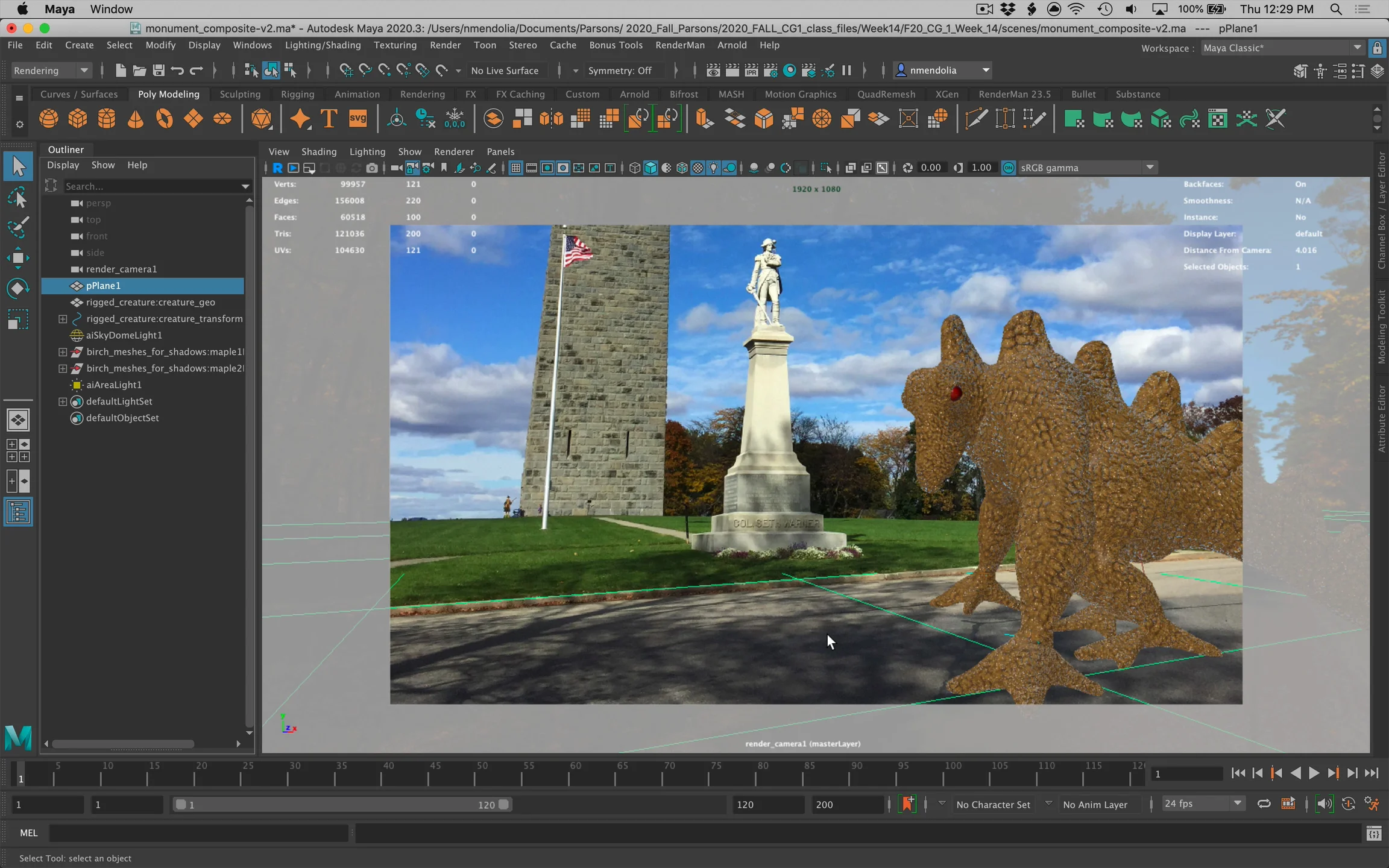 CG1 Week 14 - Week14-2 Prepare the Scene for Render Setup on Vimeo