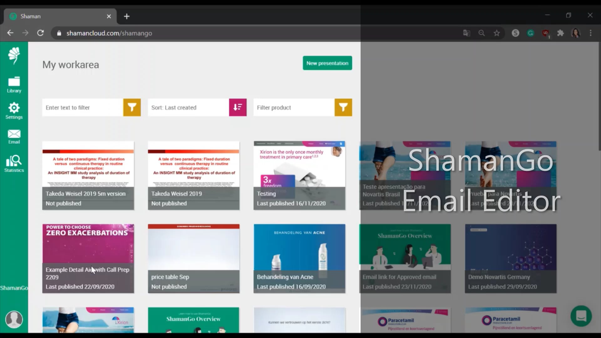 ShamanGo Email Editor - Video on Vimeo