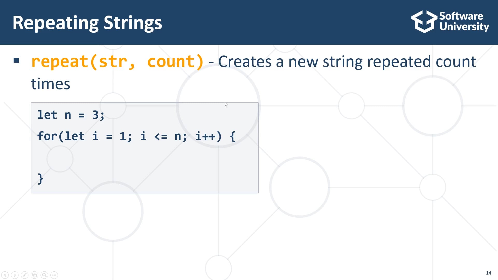 interactive-js-fundamentals-text-processing-15-repeating-strings on Vimeo