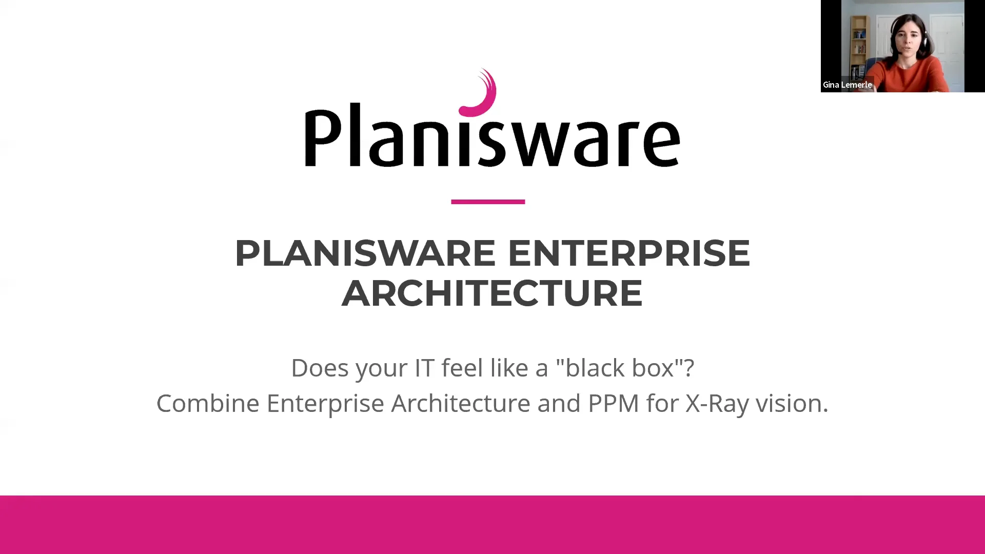 Planisware Enterprise Demo: Enterprise Architecture