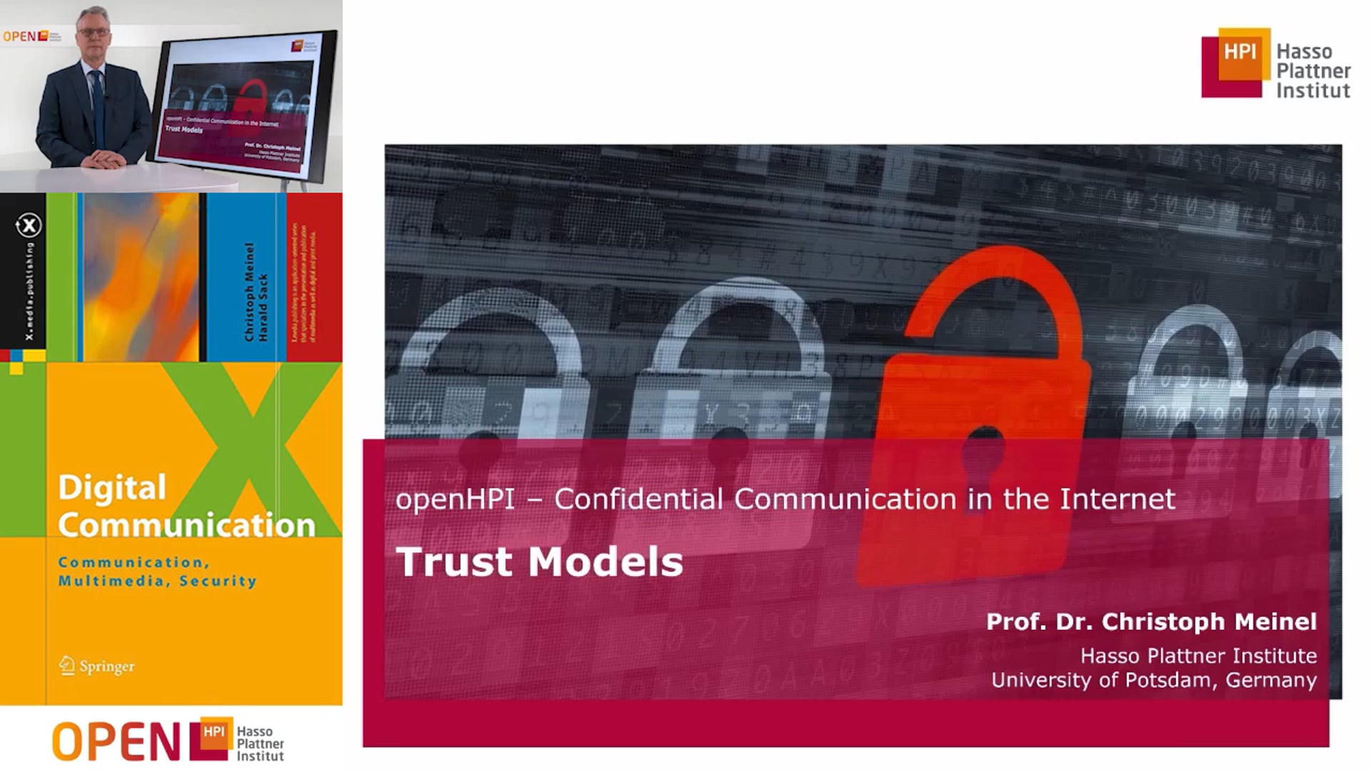 2.6 Trust Models | Confidential Communication in the Internet