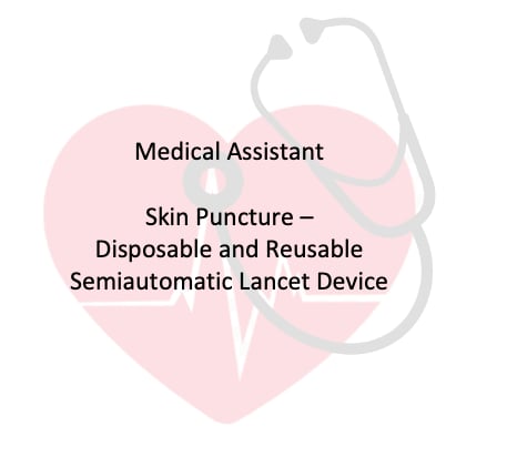 31-A - Skin Puncture - Disposable and Reusable Semiautomatic Lancet ...