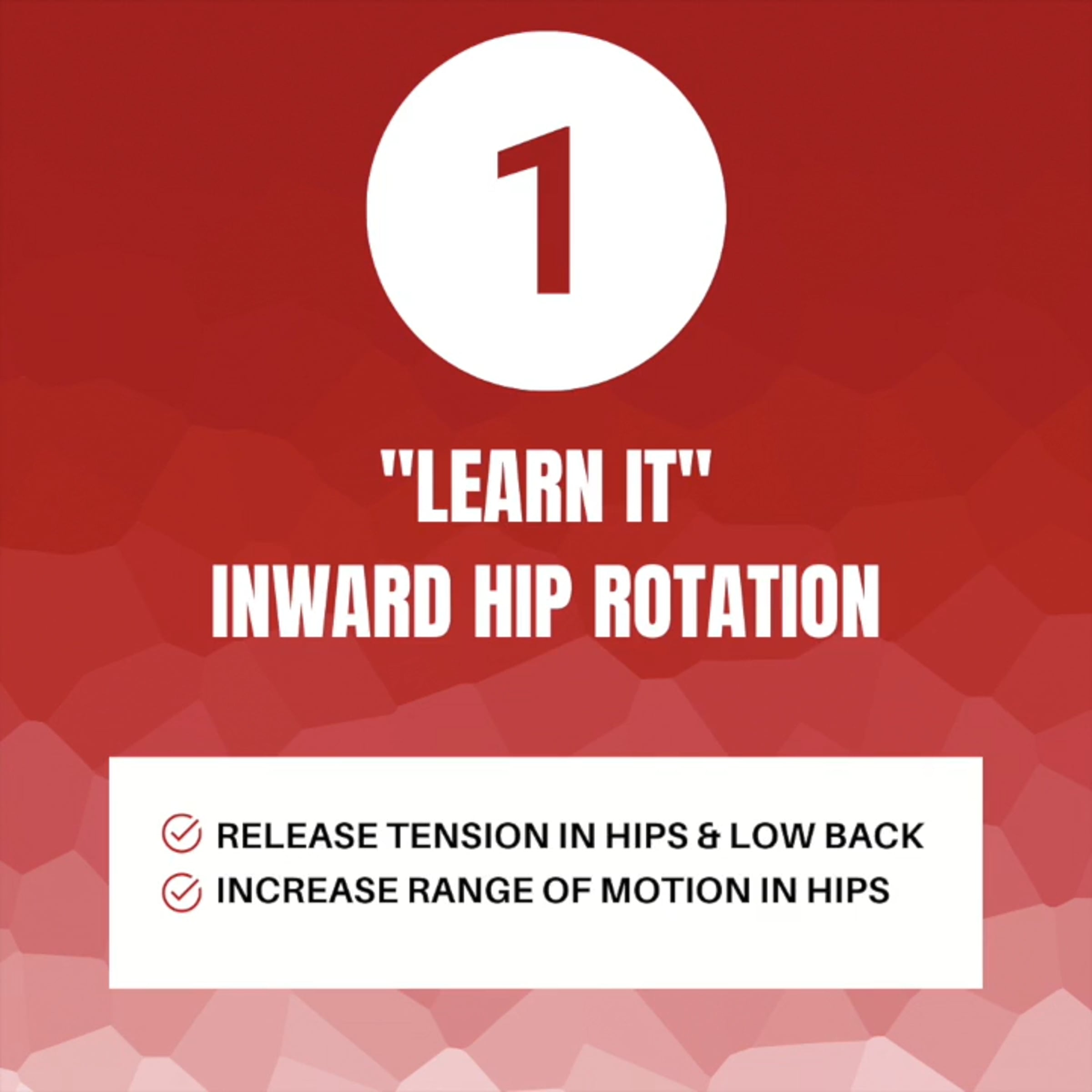 #1 Inward Hip Rotation
