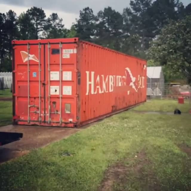 Shipping Container Delivery Drop Off on Vimeo