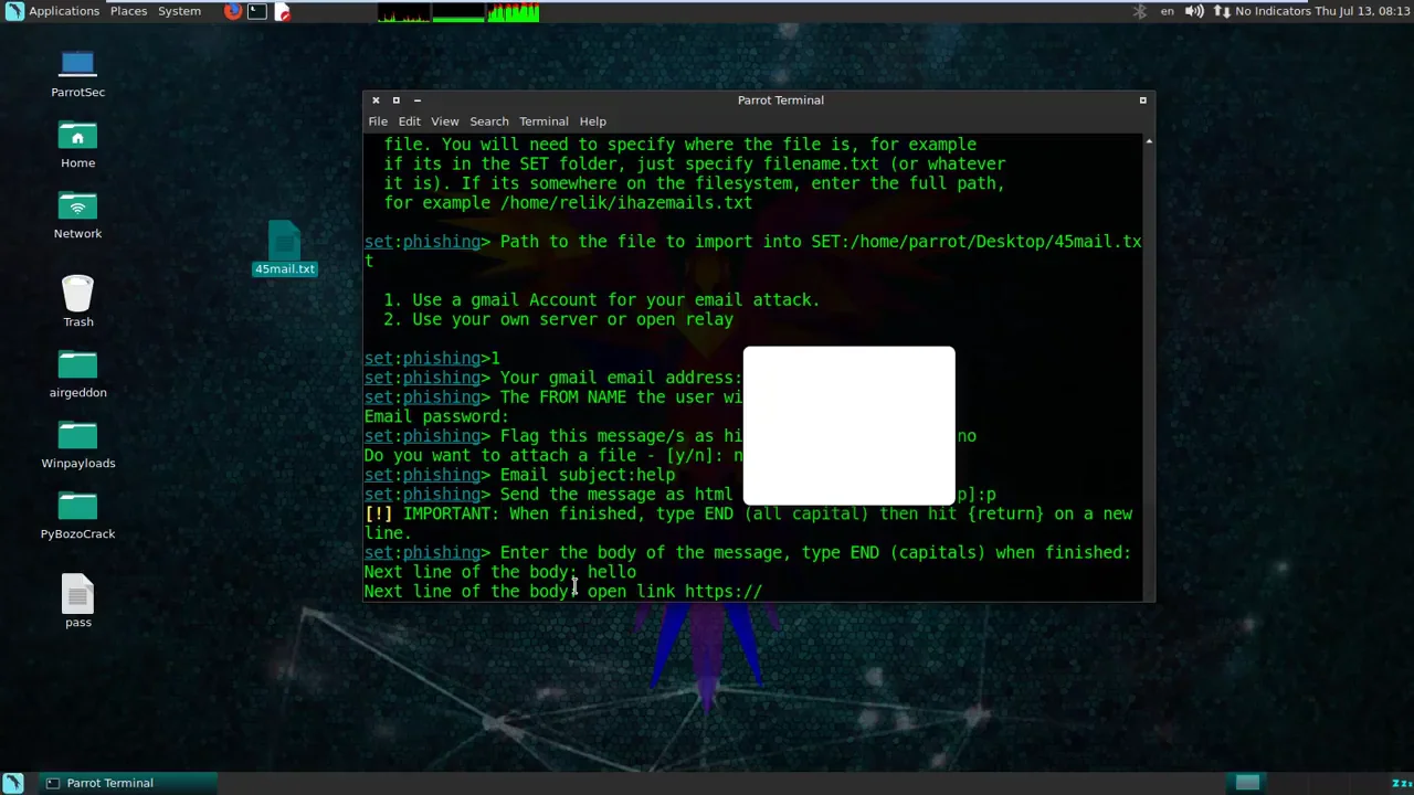 Mass mailer attack for spreading malware - hacking for beginners on Vimeo