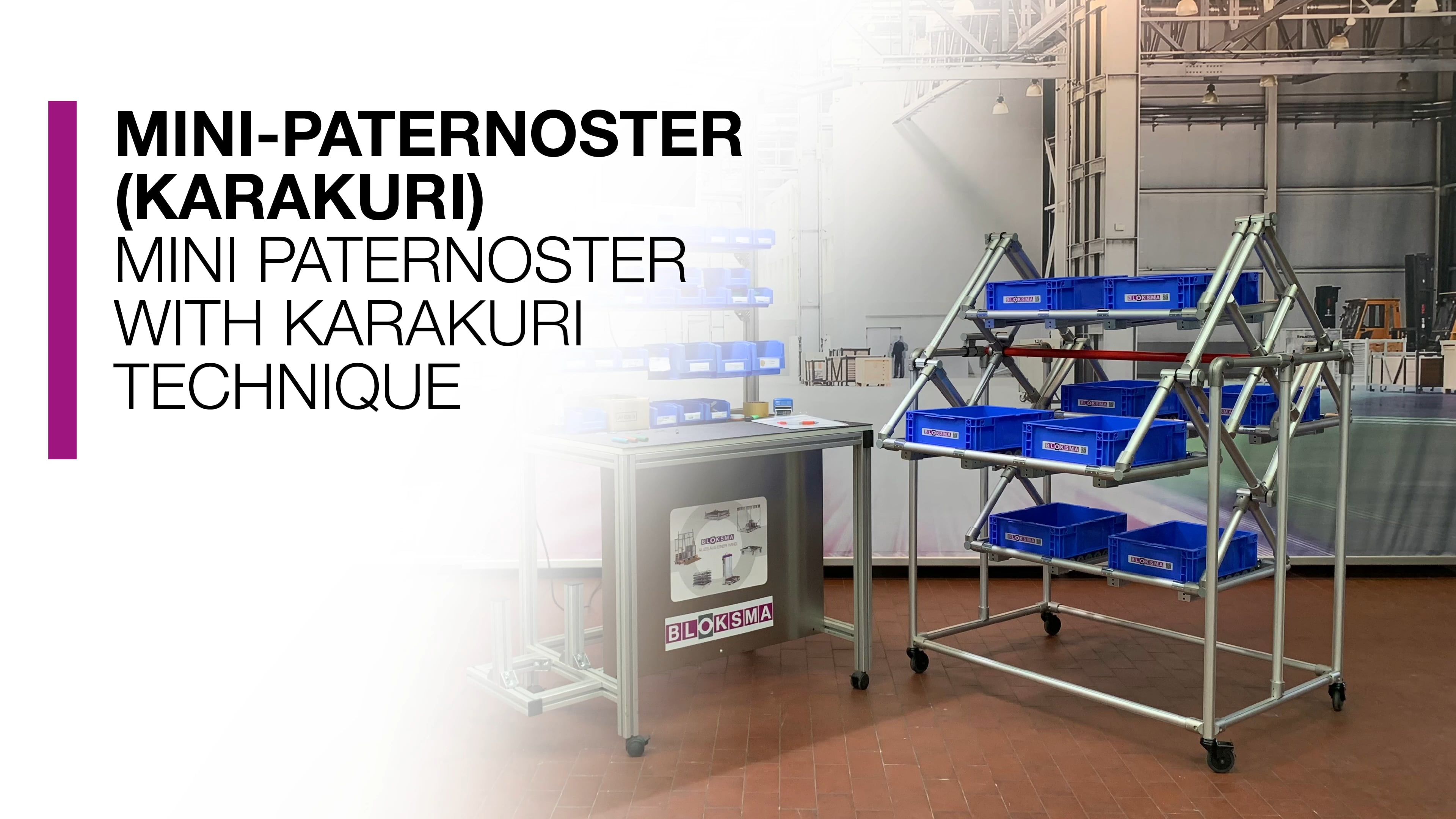 BLOKSMA • Karakuri: Mini-Paternoster • Mini paternoster with Karakuri ...