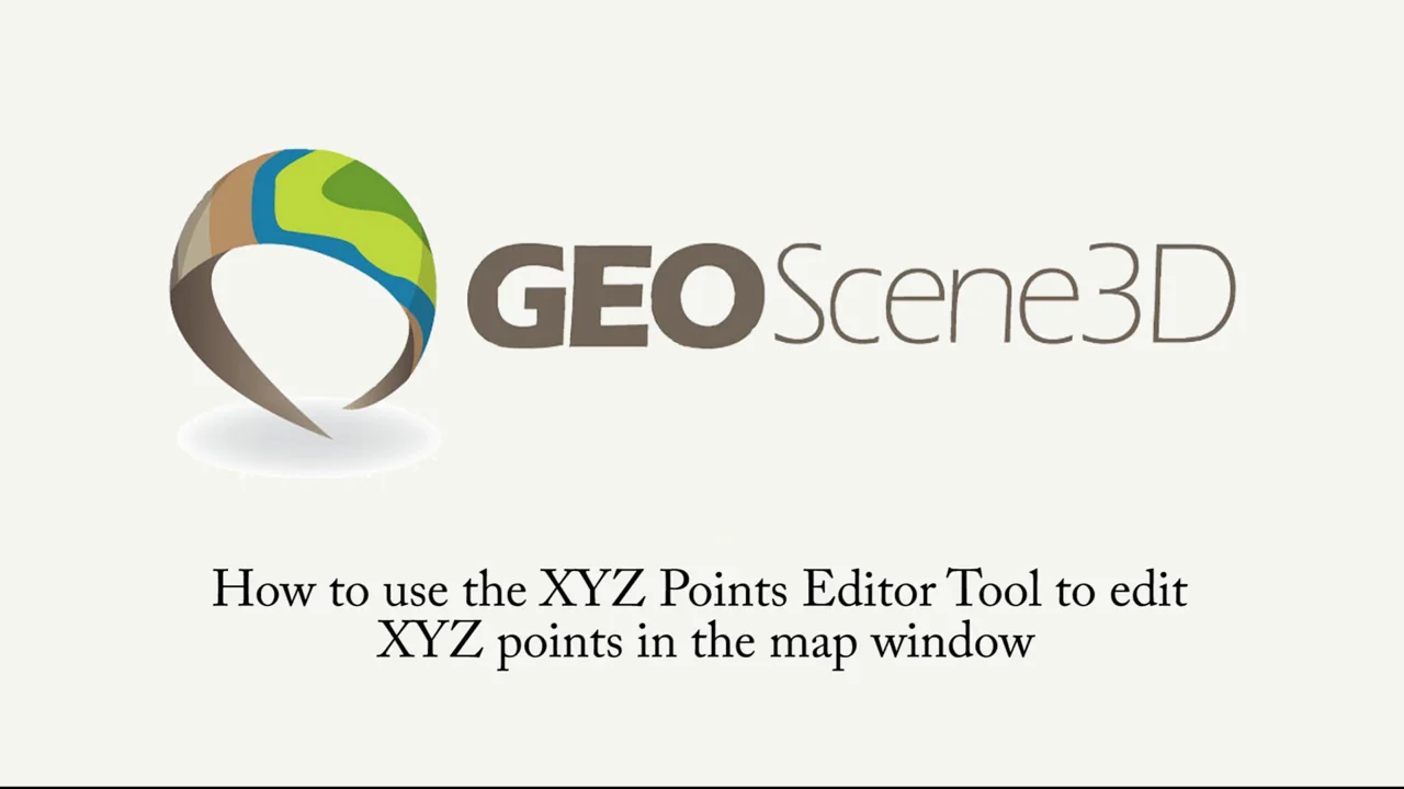 EGT - GS3D - Editing XYZ Points, In Map Window on Vimeo