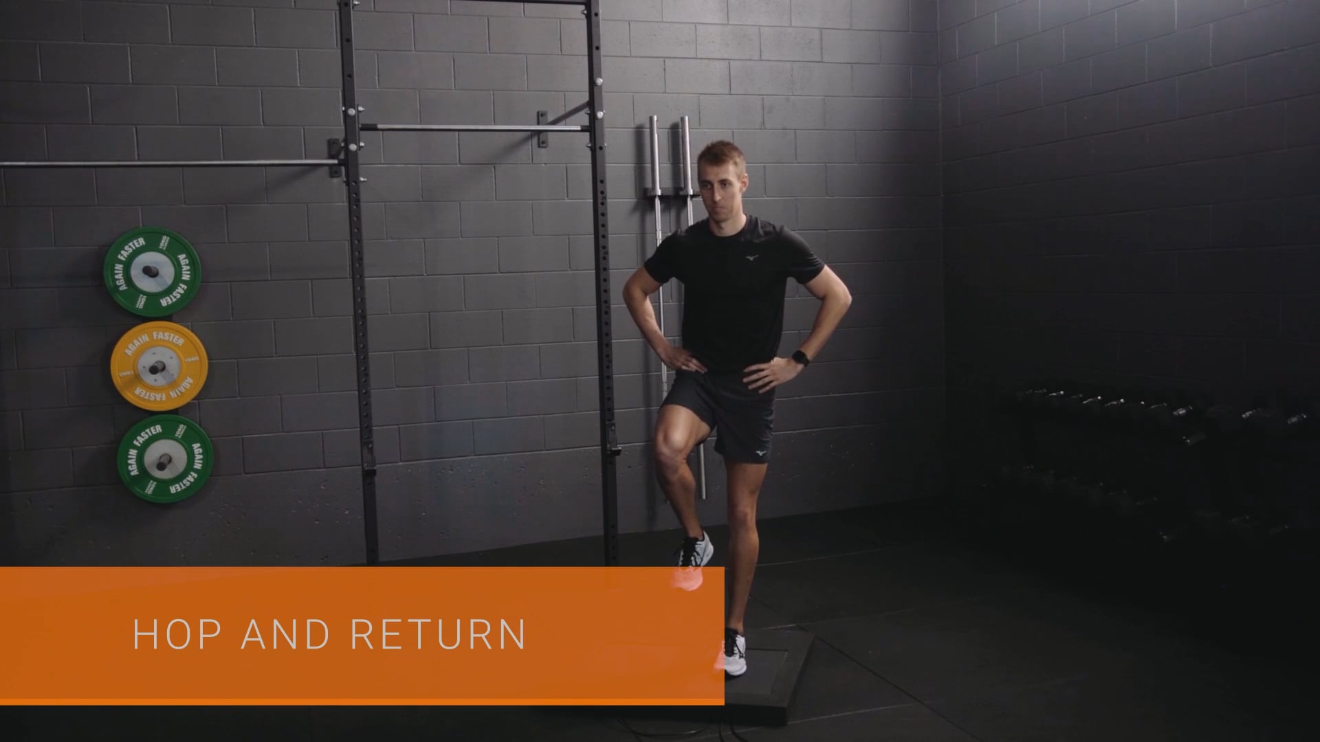 Single Leg Hop and Return on Vimeo