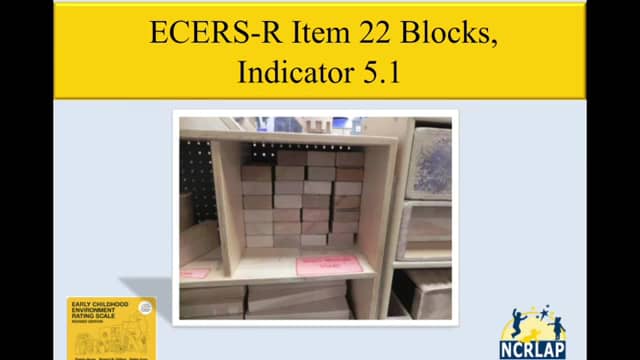 ECERS R Item 22 Indicator 5.1 on Vimeo