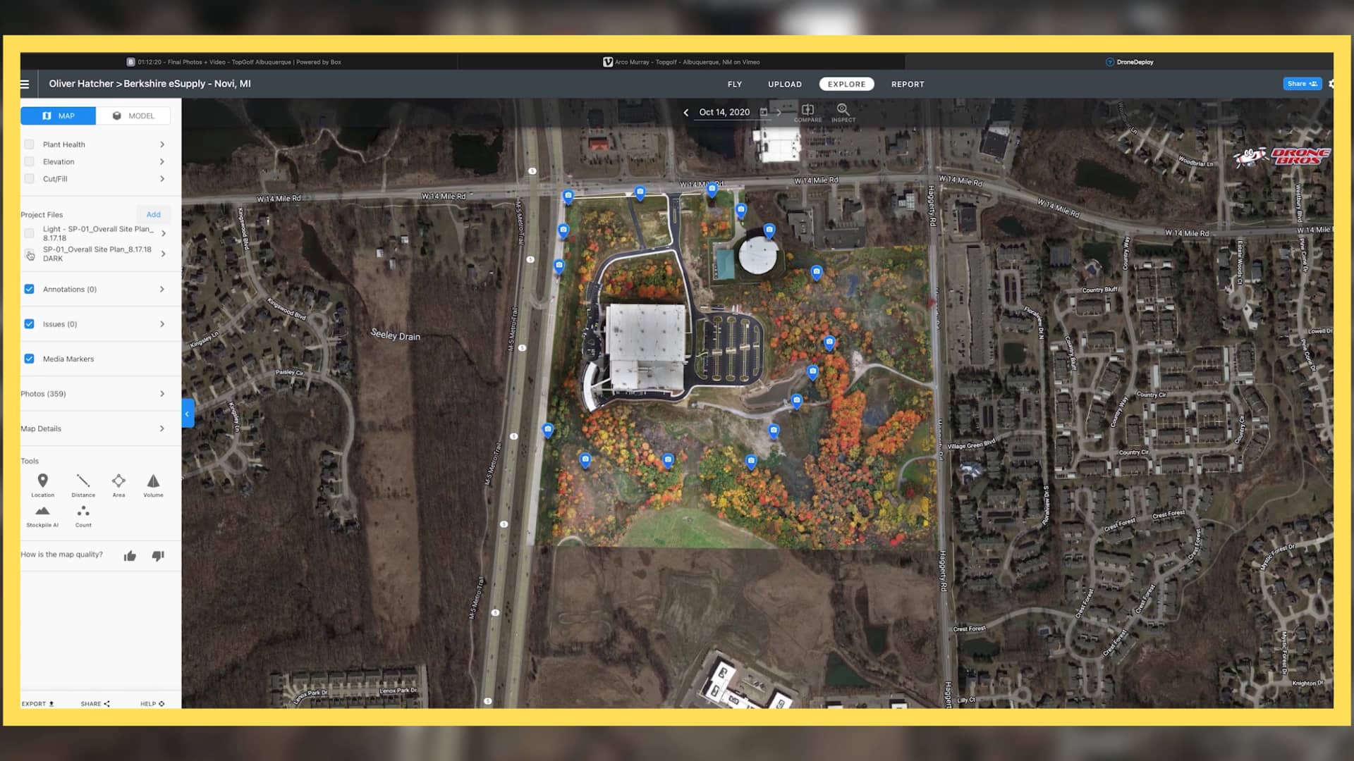Site Plan Overlays - Drones In Construction │Drone Brothers on Vimeo
