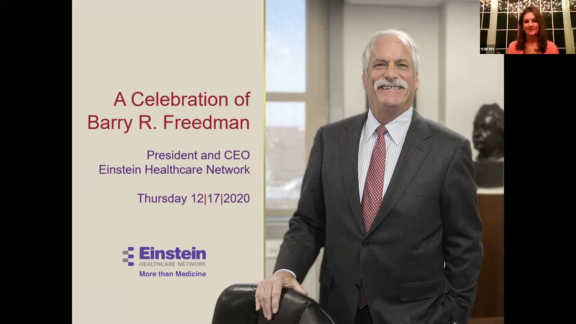 Barry R Freedman Leadership Lecture on Vimeo