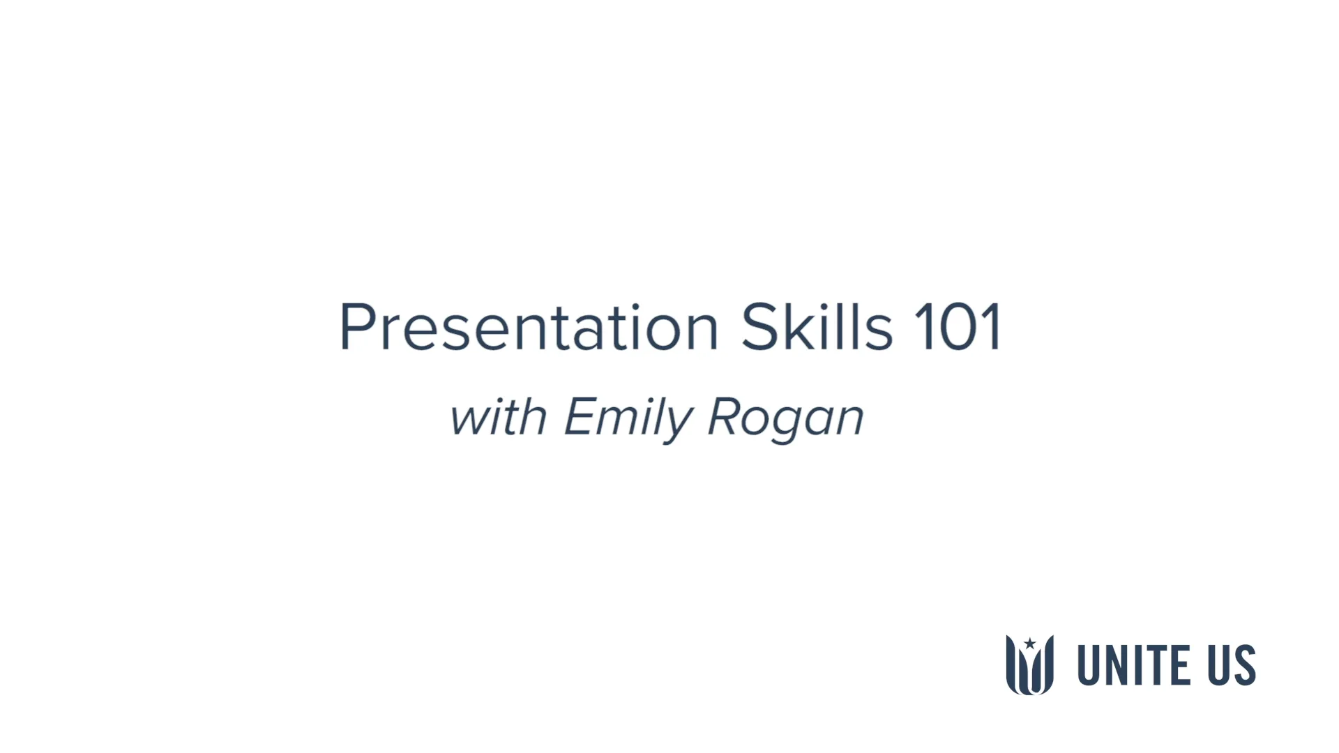 Presentation Skills 101 with Emily Rogan on Vimeo