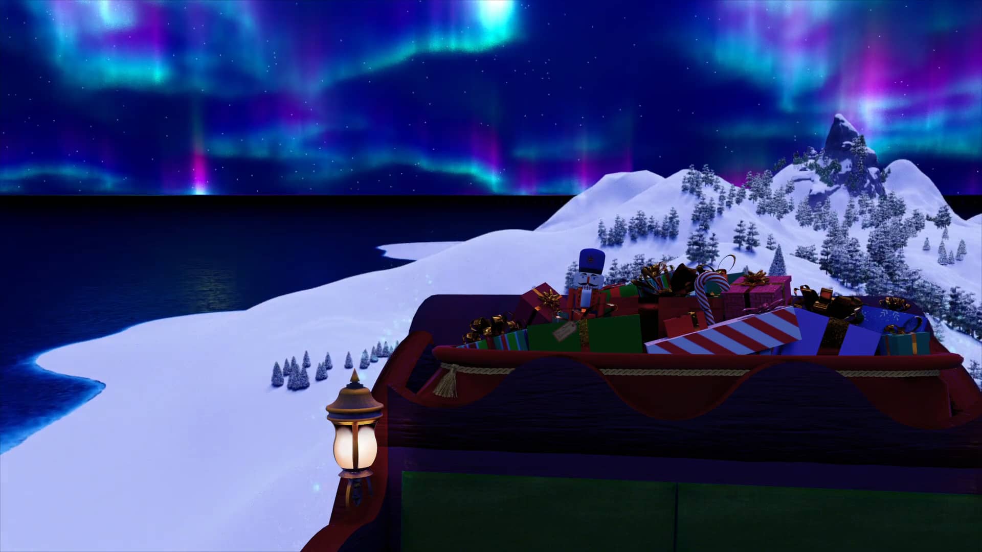 Santa's Sleigh Ride Zoom Background on Vimeo