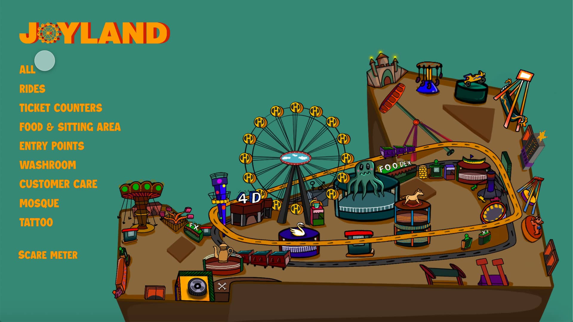 An interactive map of Joyland, Lahore, Pakistan. on Vimeo
