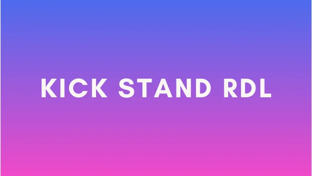 Kick stand RDL on Vimeo
