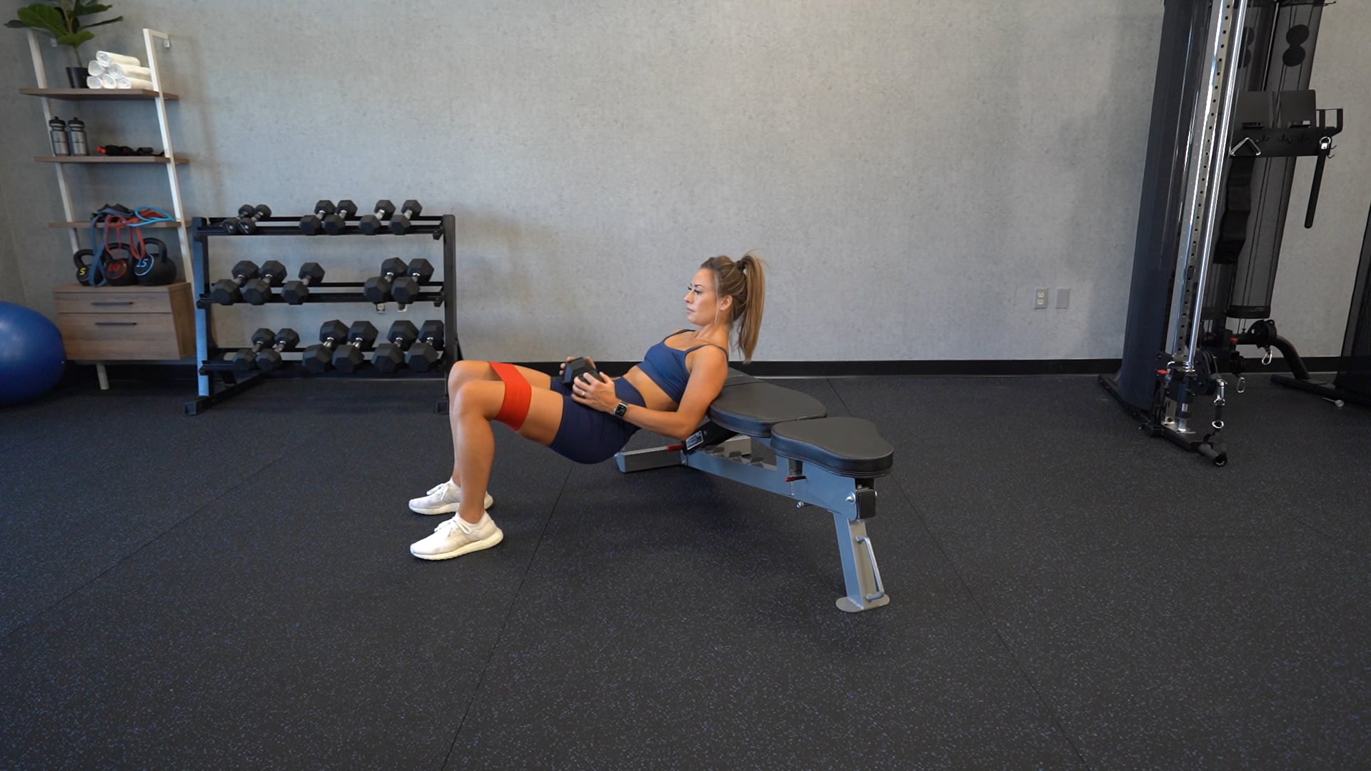 Weighted Hip Thrust with Abduction on Vimeo