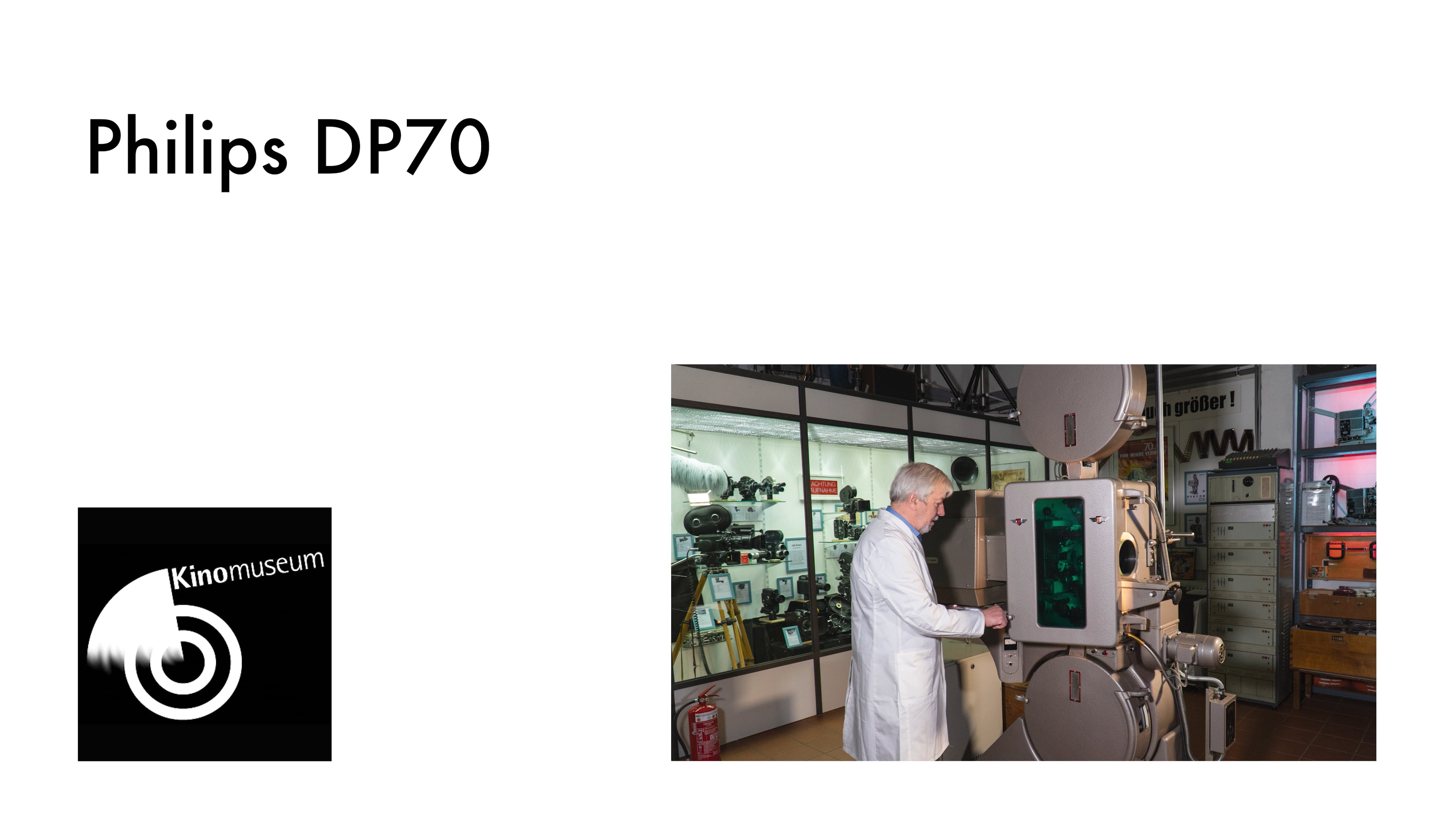 Philips DP70 TODAO 70mm und 35mm Filmprojektor on Vimeo