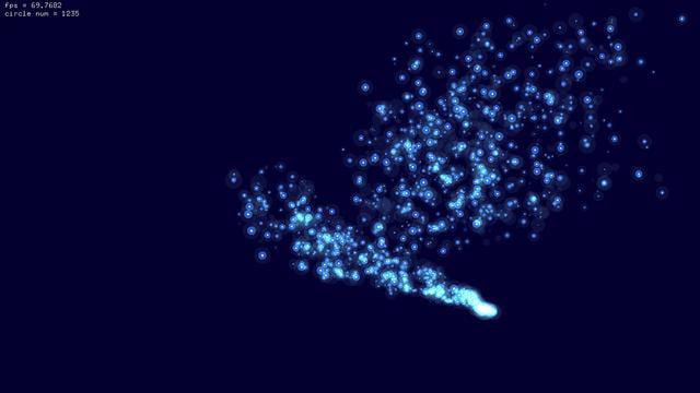 openFrameworks particle study revised. on Vimeo