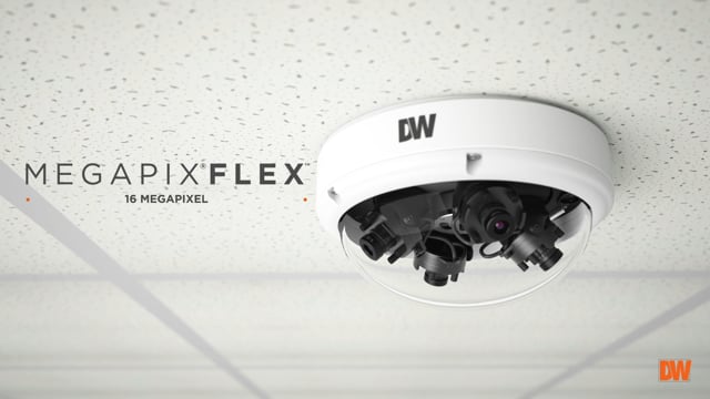 MEGApix Flex 16MP multi-sensor vandal dome IP camera with fixed lens options