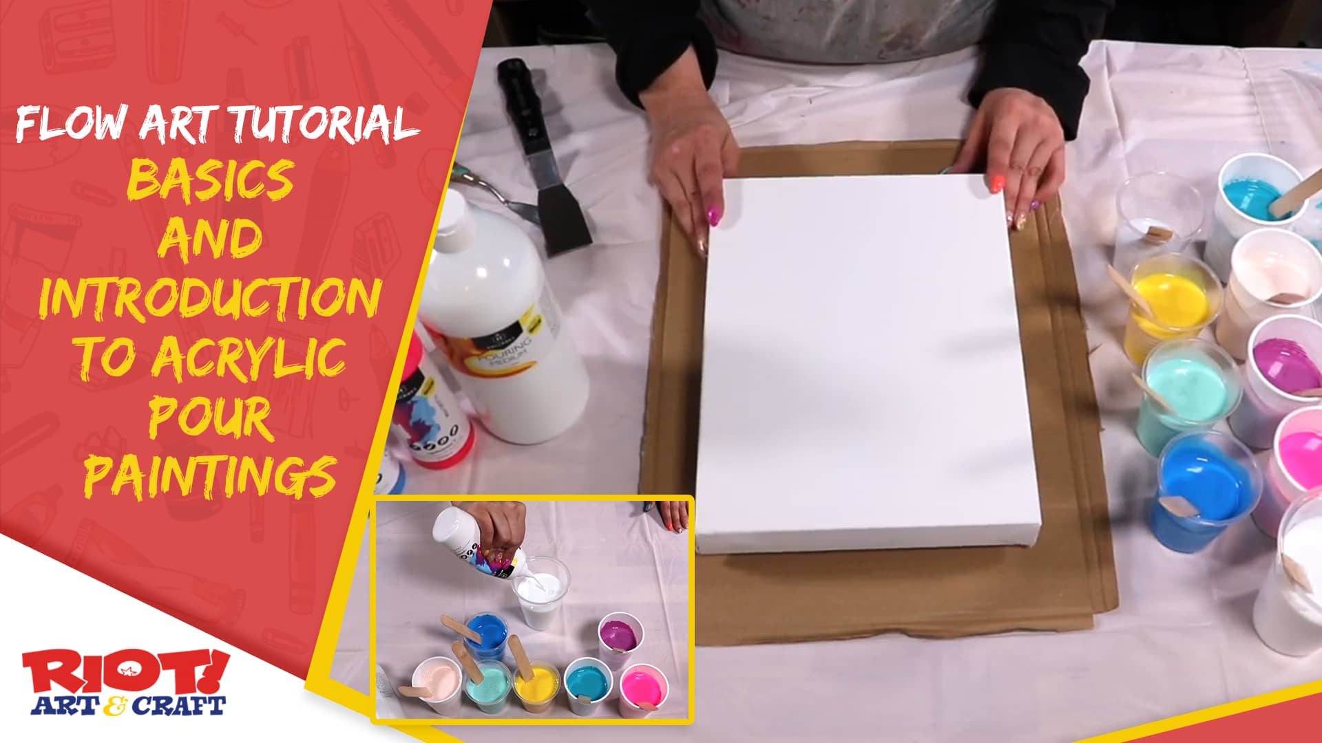 Flow Art Tutorial - Basics and Introduction to Acrylic Pour Paintings ...