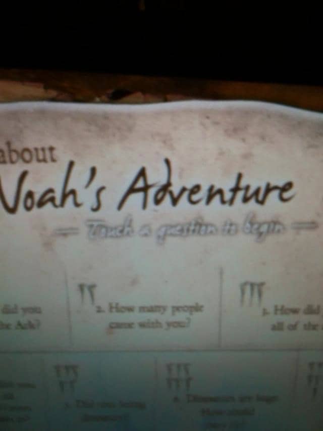 Animatronic Noah at the Creation Museum on Vimeo