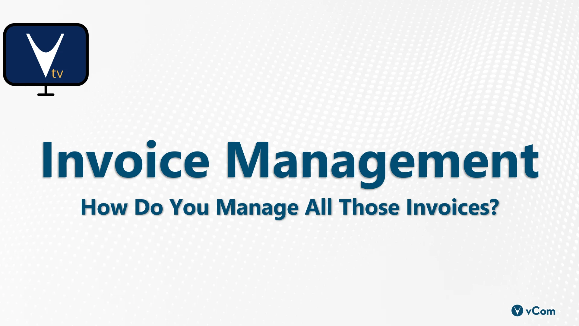 vTV Invoice Management on Vimeo
