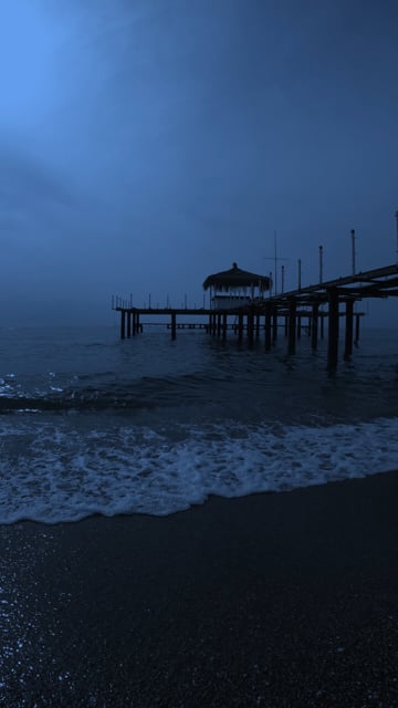 Sea, Night, Dock. Free Stock Video - Pixabay