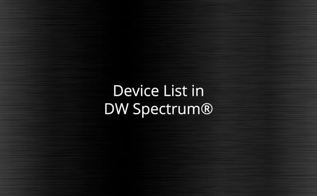 DW Spectrum IPVMS