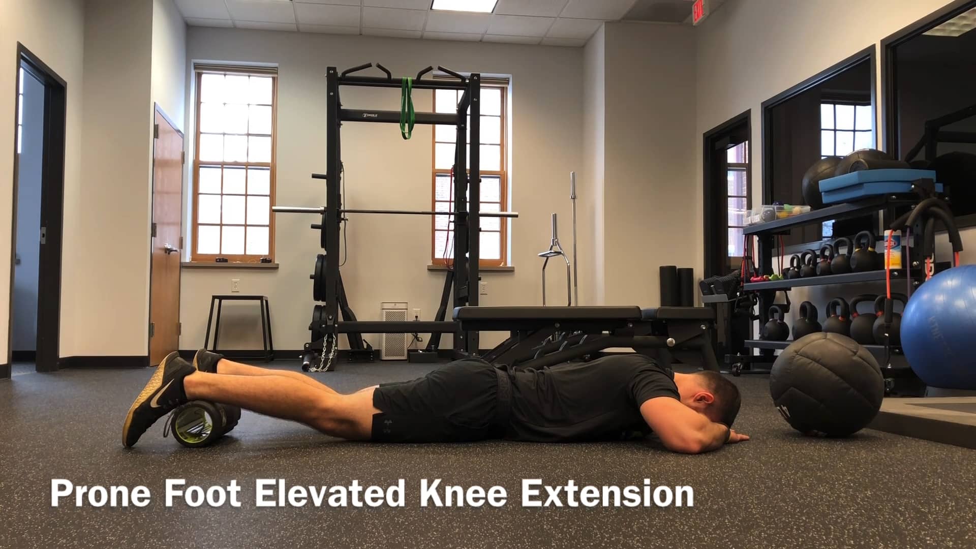 Prone Foot Elevated Knee Extension on Vimeo