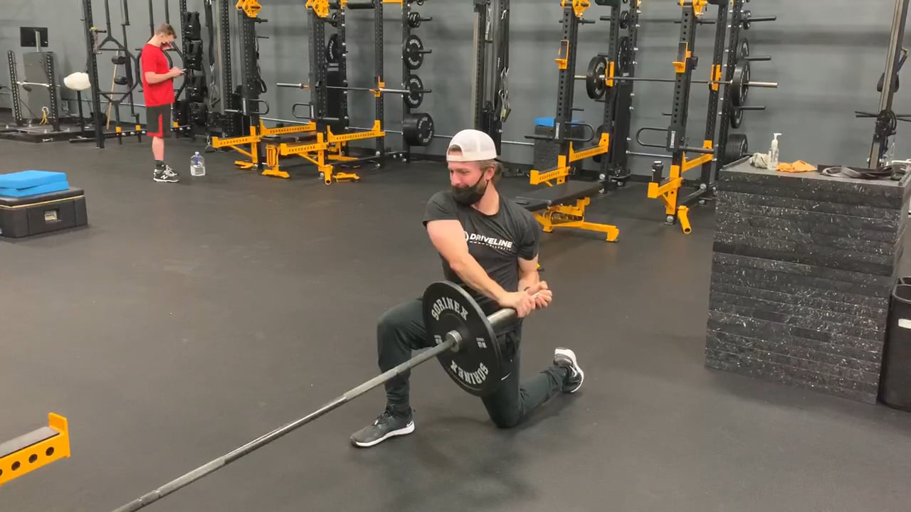 Half Kneeling Landmine Twist on Vimeo