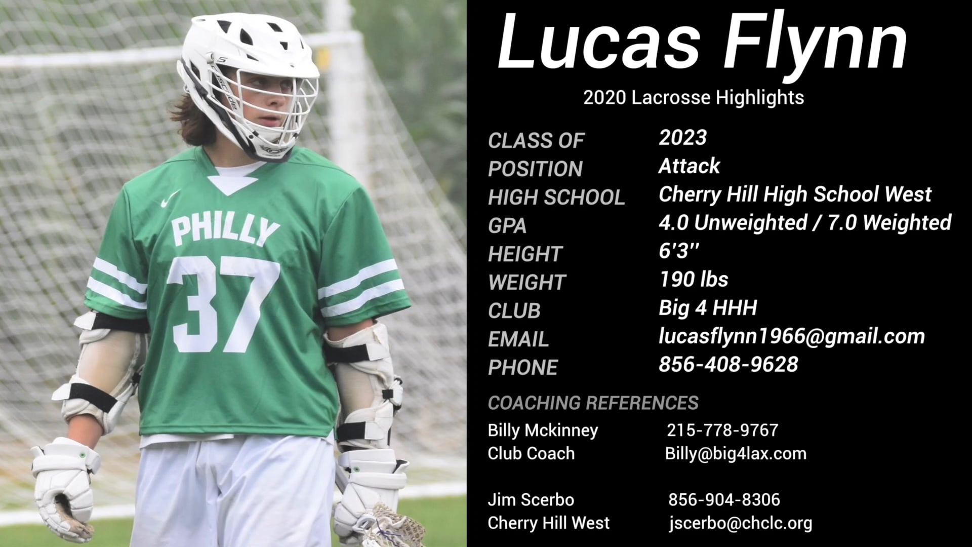 Lucas Flynn Lacrosse Highlights 2020 NLV on Vimeo