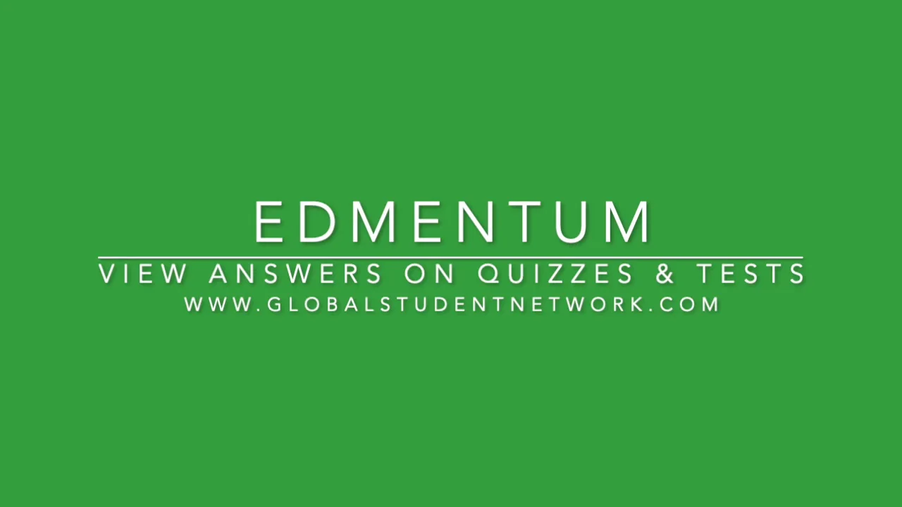 Edmentum - View Answers on Quizzes & Tests on Vimeo