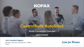 Kofax ControlSuite AutoStore Connector Series DocuWare Connector