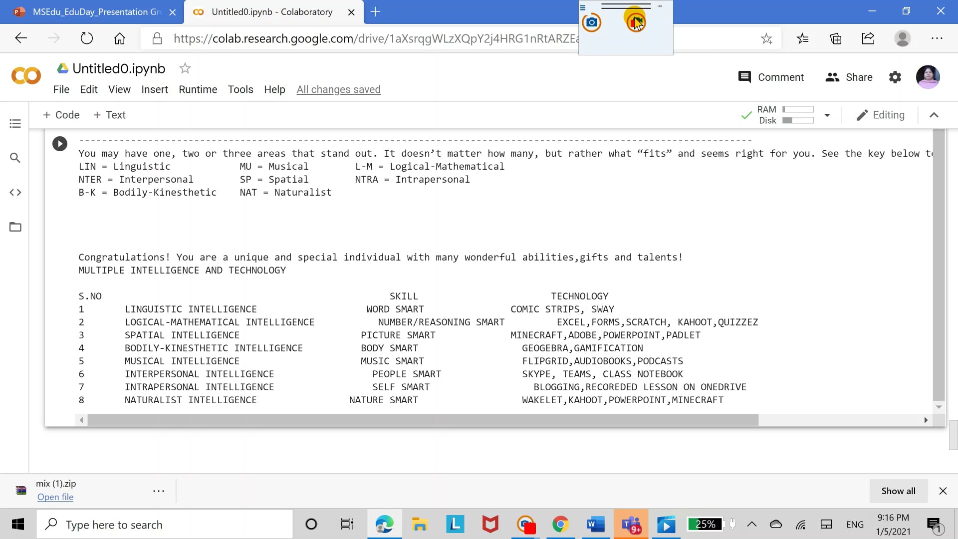 python program for personalized learning on Vimeo