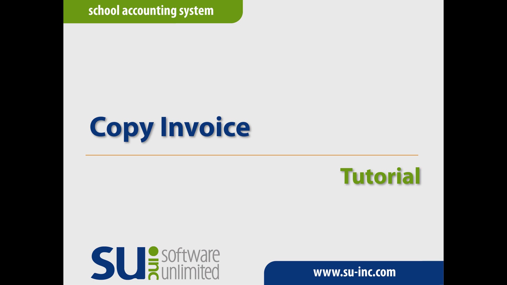 Training Tutorials - Copy Invoice on Vimeo