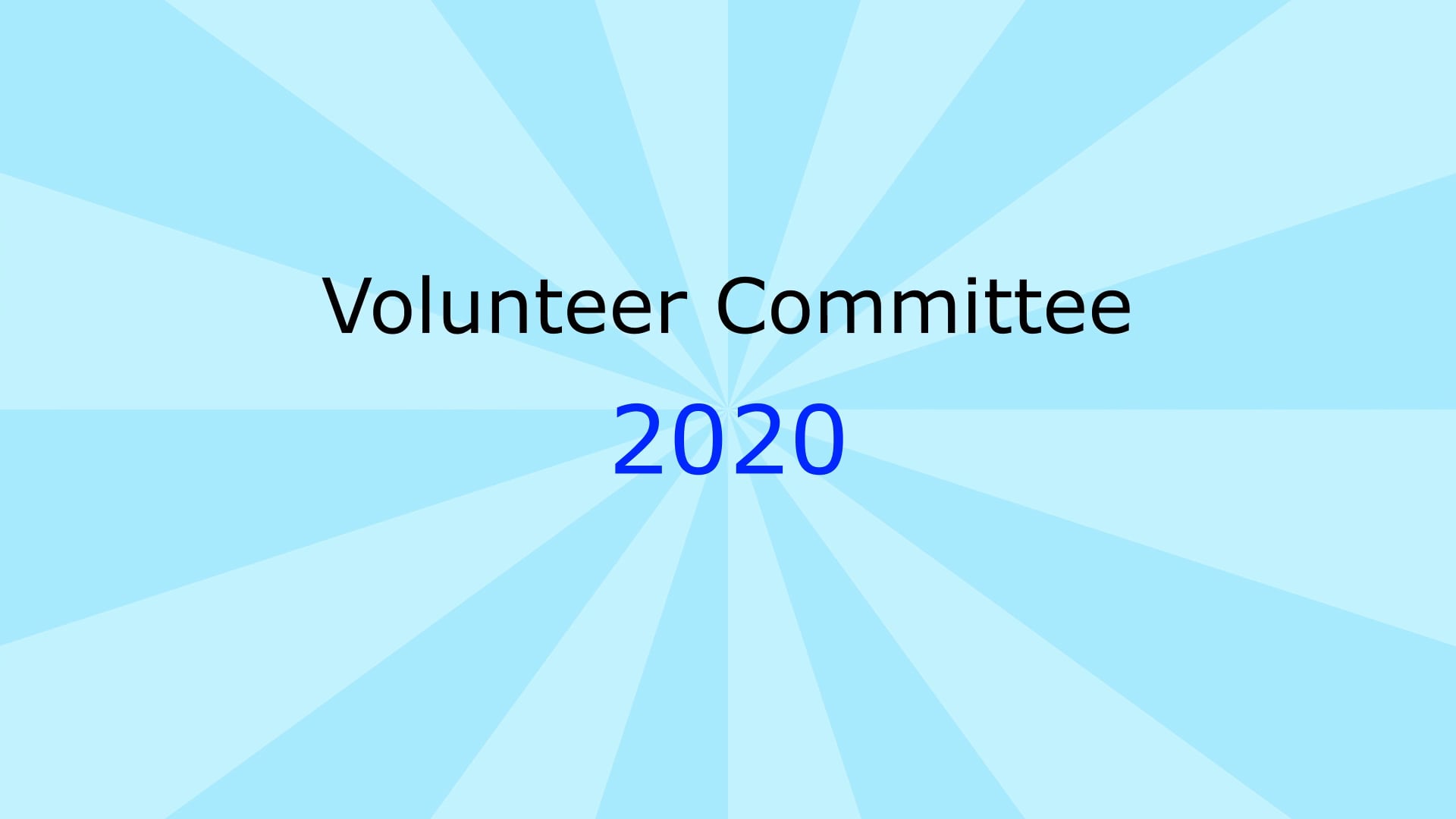 Volunteer Committe video on Vimeo