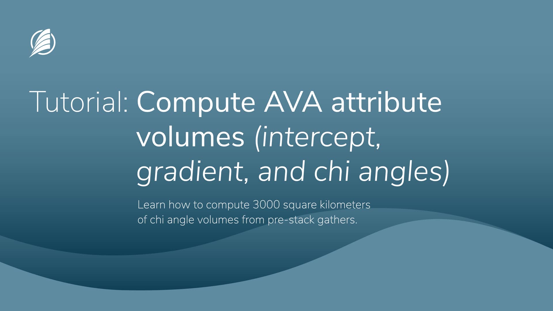 How to compute AVA attribute volumes (intercept, gradient, and chi ...