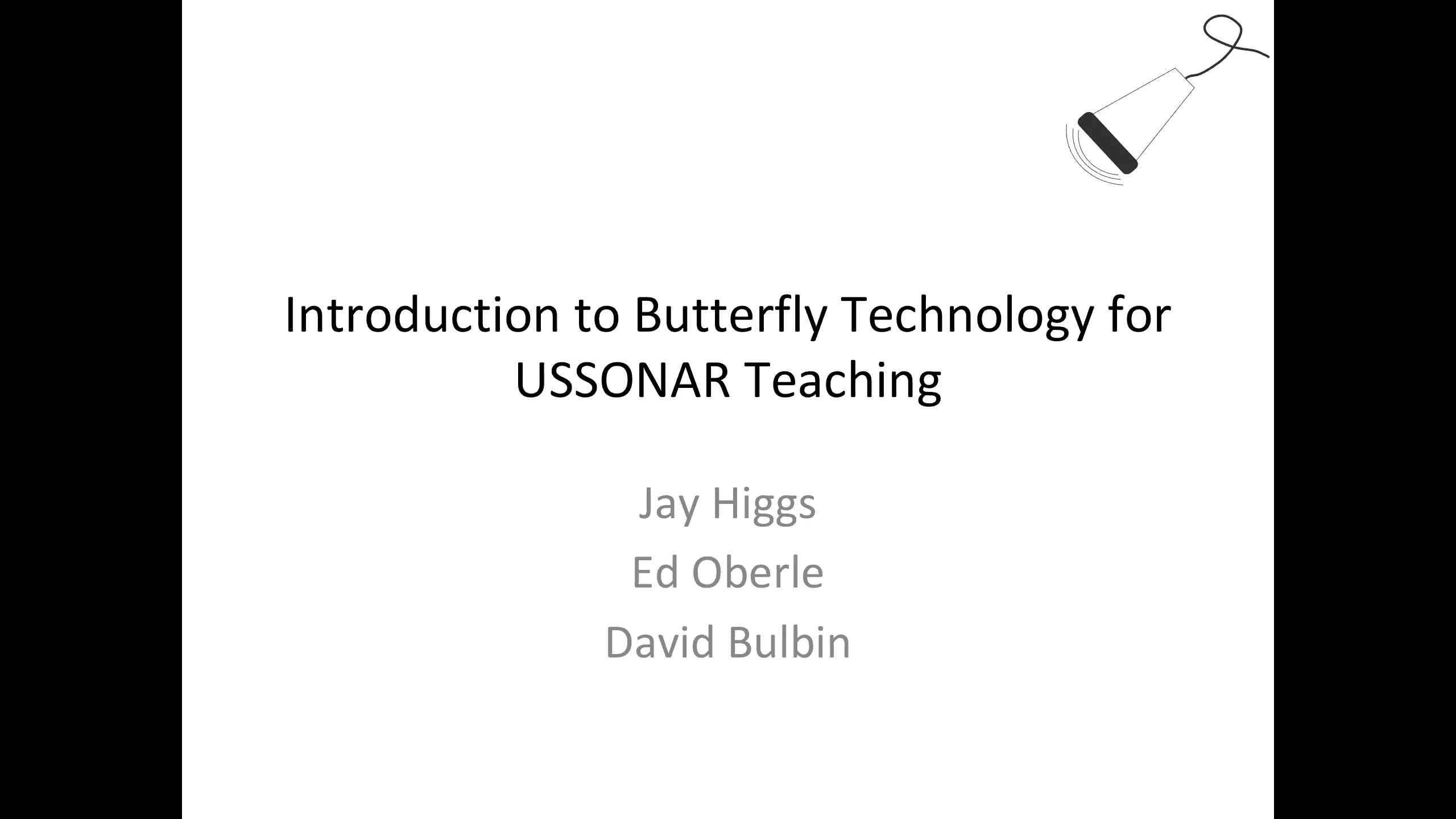 Introduction to Butterfly Technology for USSSONAR- Jay Higgs on Vimeo