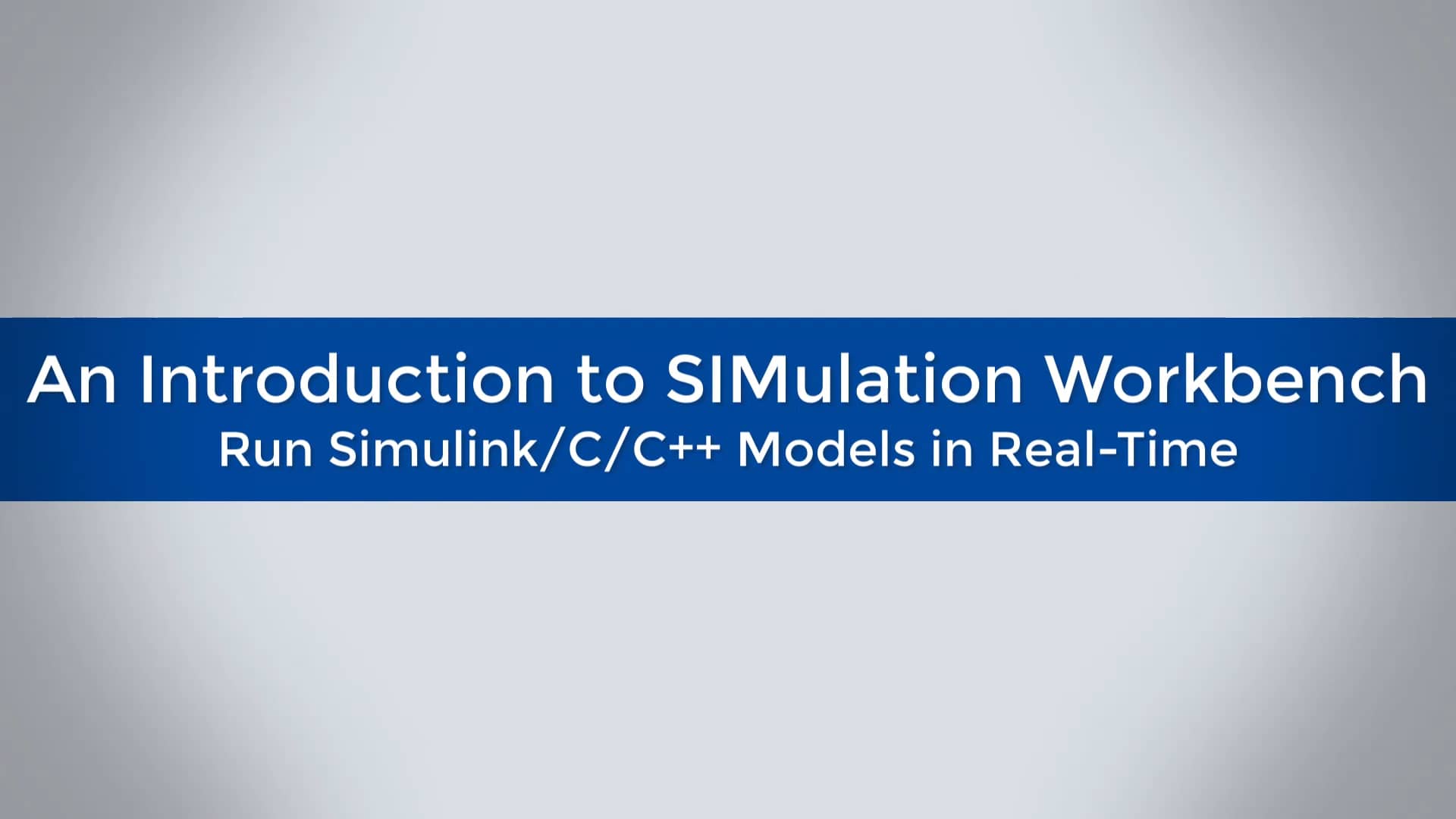 Introduction to SIMulation Workbench on Vimeo