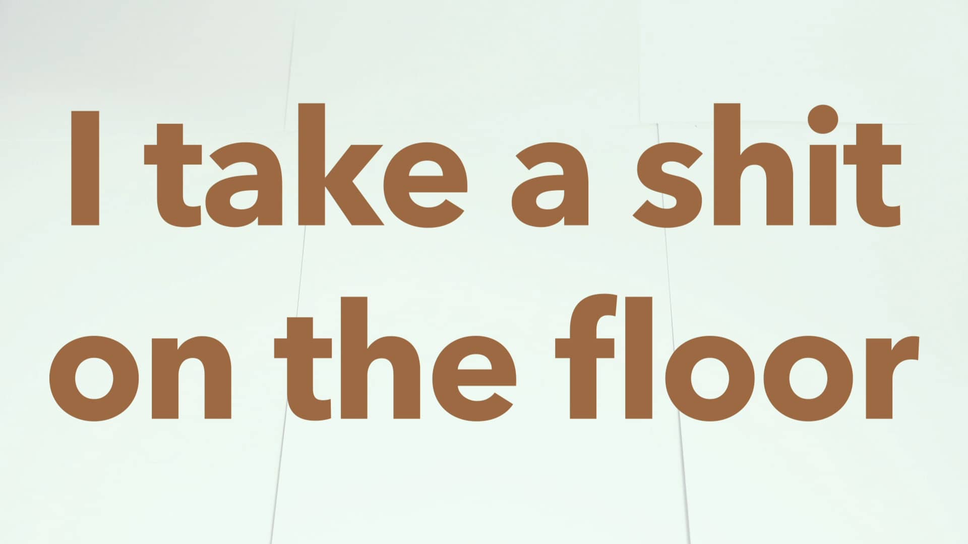 I take a Shit on the floor on Vimeo