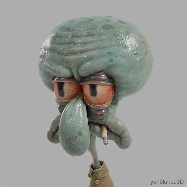 Tired Squidward