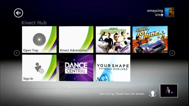 Xbox 360 Kinect Hub demo