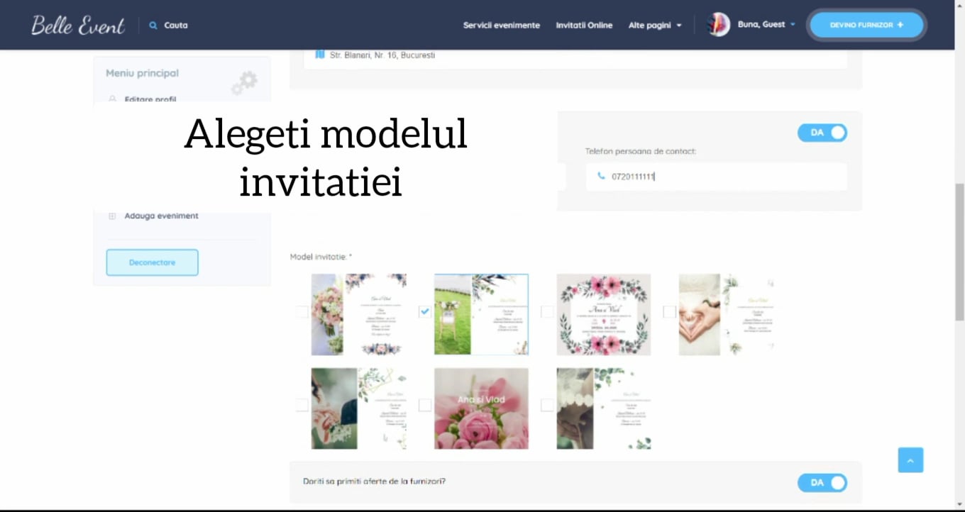 My Invite - Creare invitatie on Vimeo