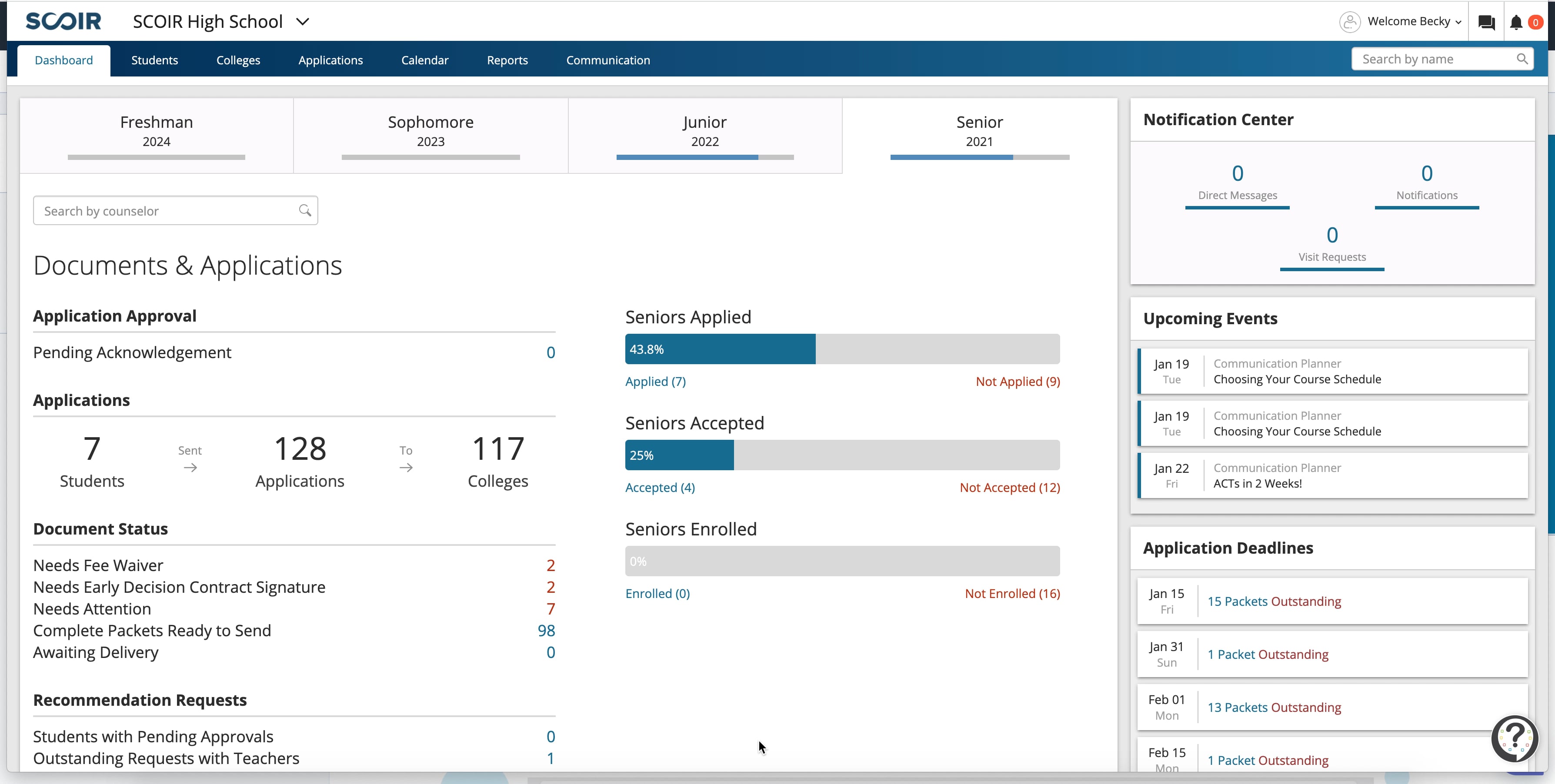 Counselor Dashboard on Vimeo