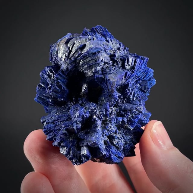 Azurite rose | Shilu Mine, Yangchun Co., Guangdong, China